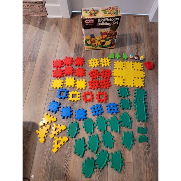 Little Tikes | Toys | Vintage Little Tikes Waffletown 59 Pc Building ...